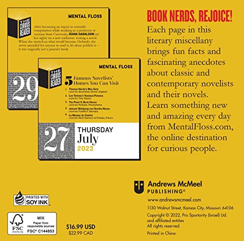 The Curious Reader 2023 Day-to-Day Calendar: Literary Miscellany for Book Lovers