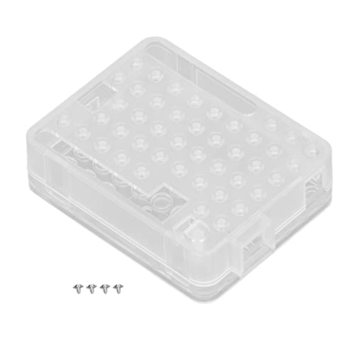 Electronic Housing, Flame Retardant Easy Connection Hollow Design ABS Circuit Board Case Quick Cooling with 4pcs Screw for Protection(Transparent)
