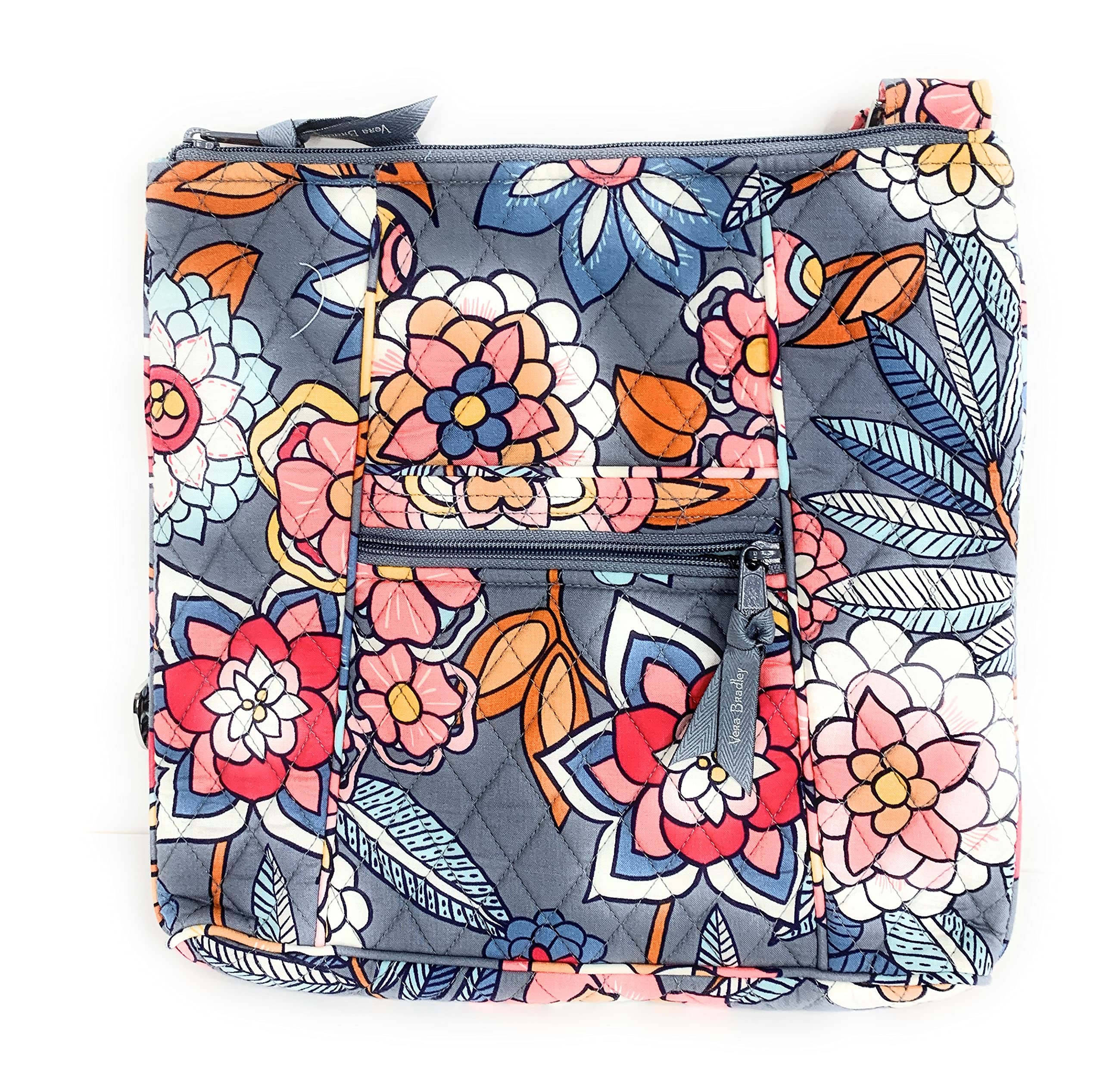 Vera Bradley Womans Crossbody Bag Tropical Evening Quilted Cotton