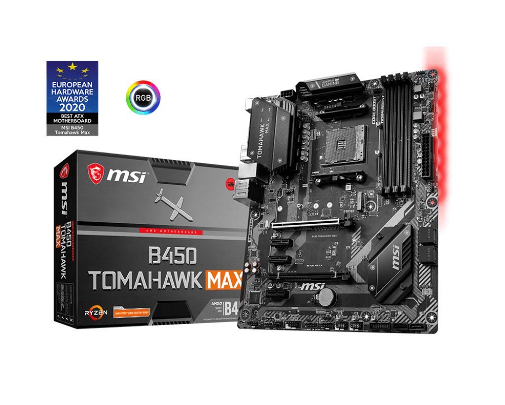 FMB-I Compatible with B450-TOMAHAWK-MAX Replacement for B450 Tomahawk MAX MSI Arsenal Gaming AM4 DDR4 Motherboard B450TOMAMAX