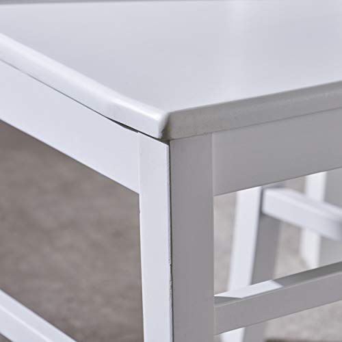 Christopher Knight Home Roshan Farmhouse Acacia Wood Dining Chairs, White