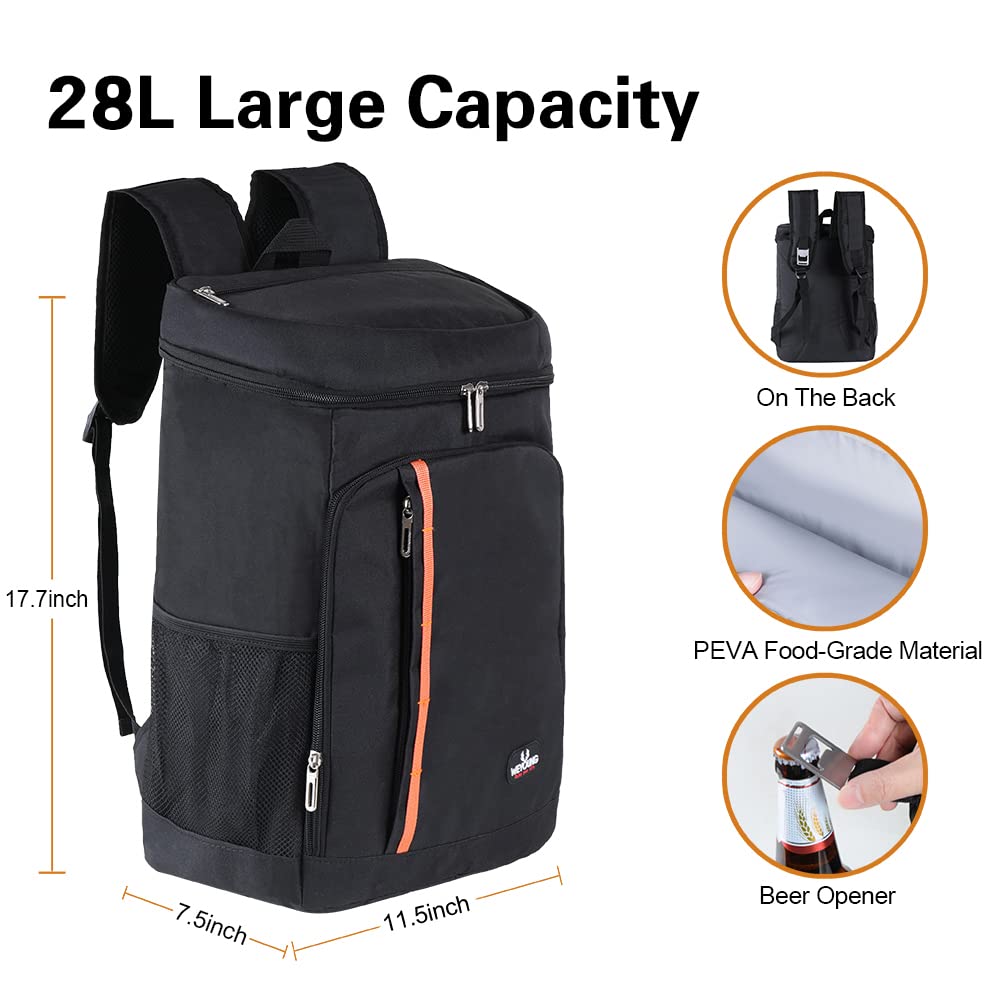 Cooler Backpack, 40 Cans Insulated Bakpack Cooler Lightweight Leak-Proof for Men Women to Work Lunch Picnics Camping Hiking