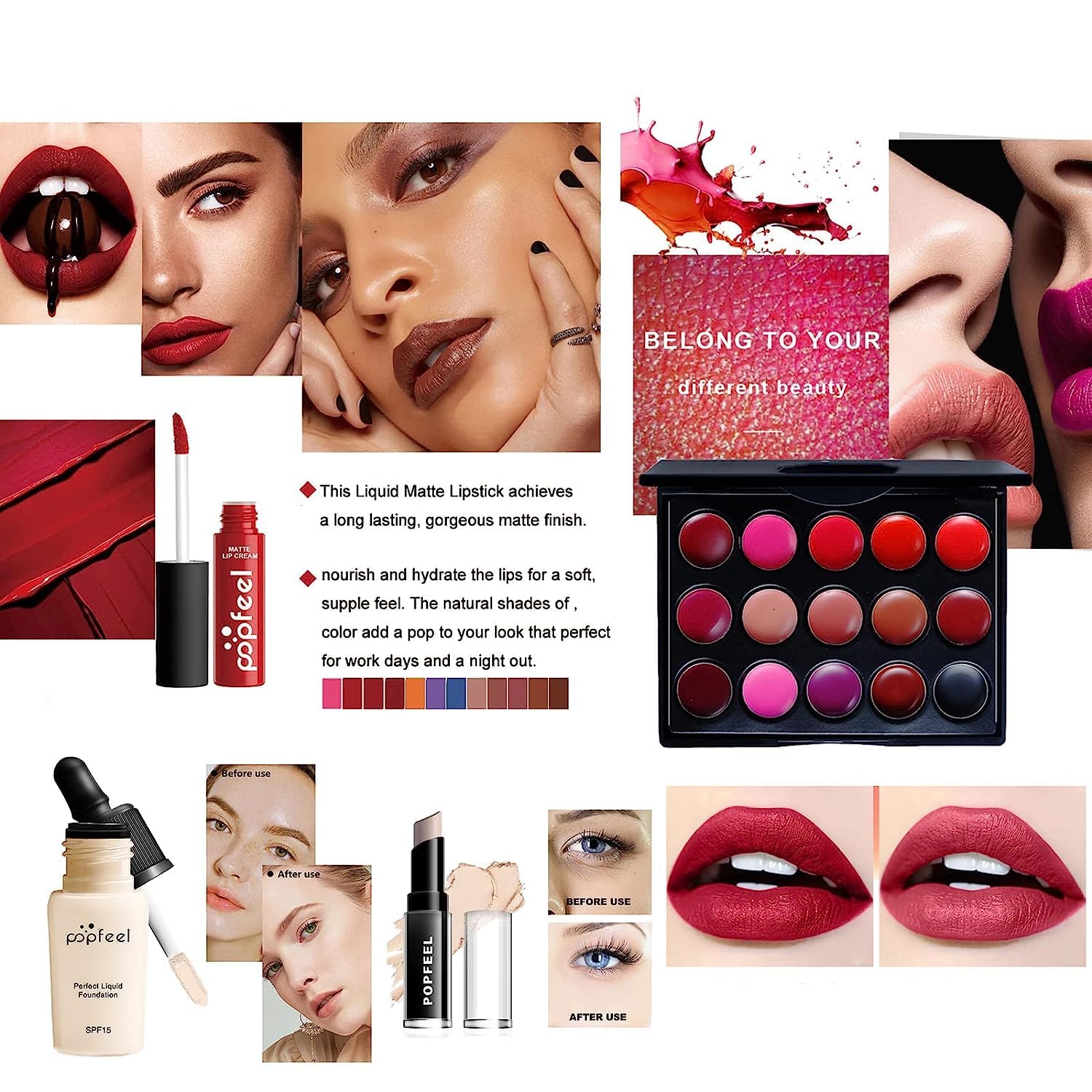 Melemando All In One Makeup Kit 27 Piece Makeup Kit for Women Full Kit, All in One Makeup Sets Include Eyebrow Eyeliner Eyeshadow Mascara Foundation Concealer Lip Gloss Lipstick Makeup Brush (MKit-04)