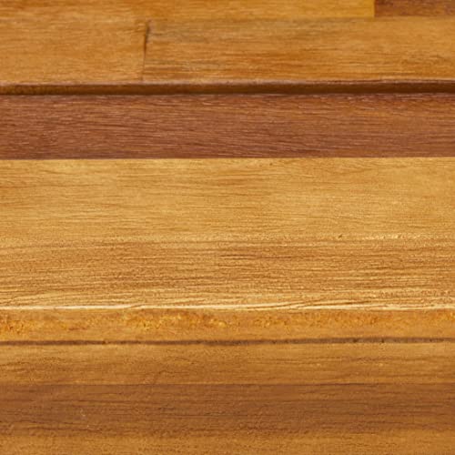 Christopher Knight Home Toby Outdoor Acacia Wood Dining Table, Sandblast Teak Finish and Black