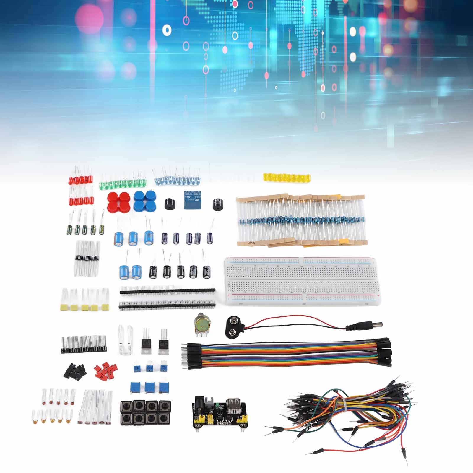 Electronics Component Assortment, Electronics Component Kit Complete for Programming Experiments