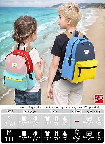 Kids Backpacks For Girls Boys, Backpack Kindergarten Elementary School, Bookbag Backpack For Kids, For School & Travel, Small Kids Child Toddler Backpack, 13" H, For Kids 4-9 Medium