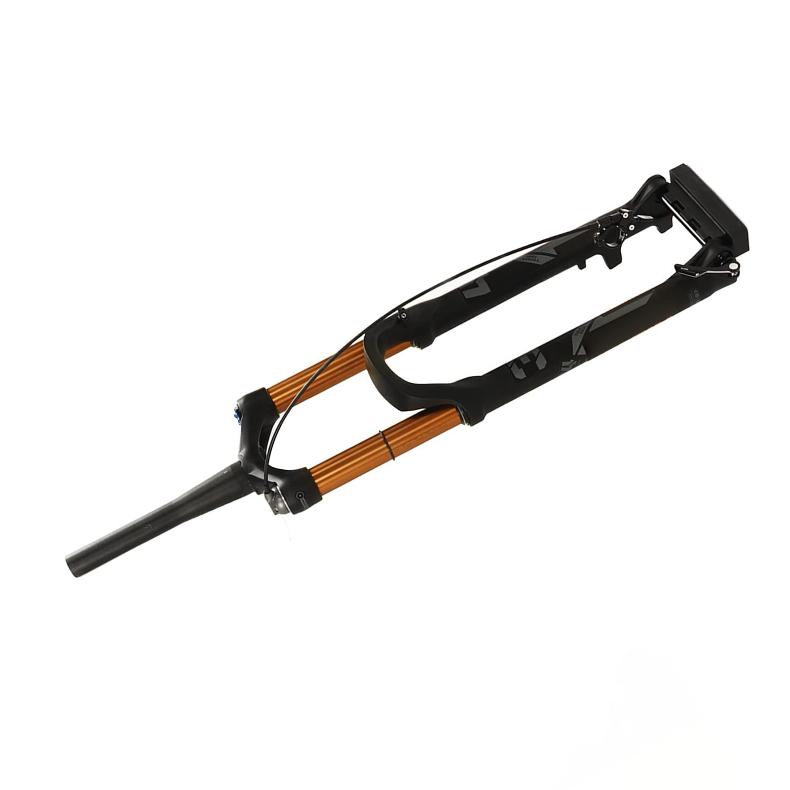 DAUERHAFT Mountain Bike Front Fork, Sturdy Stiffness Remote Lockout Aluminum Alloy Bike Suspension Fork 27.5in 175mm for Replacement