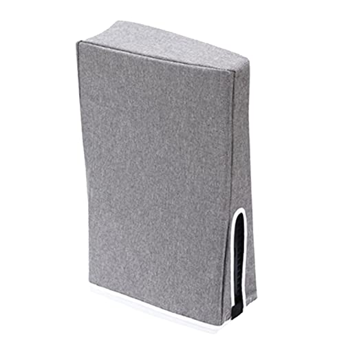 Dust Cover for PS5 Game Console, for Digital and CD ROM Edition, Oxford Cloth Vertical Protector Case, Anti Scratch Waterproof Dust Guard, Precision Cut(Grey)