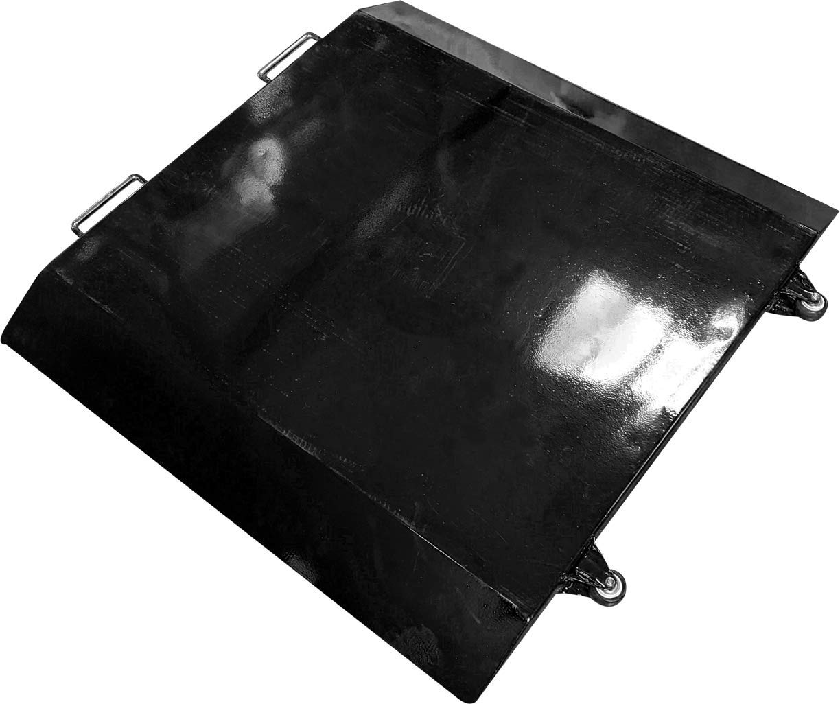 PEC Portable Wheelchair Scale/Digital Medical Scale with Dual Ramp, Side Handles and Wheels for Easy Moving, 35"x 35" Large Platform, Capacity 700 x 0.1 lb
