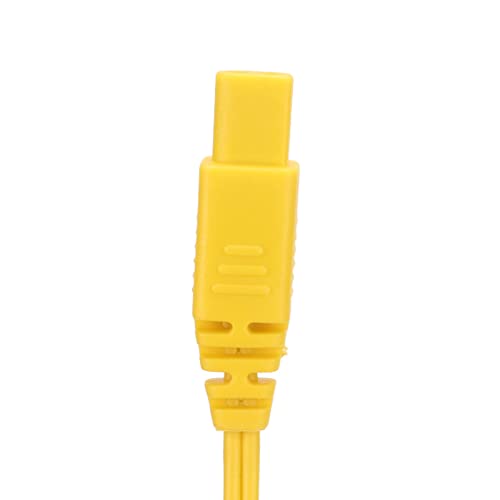 Electrode Wire, 5pcs Professional Electrode Wire Clamp Lead Wire for Machine Unit Yellow