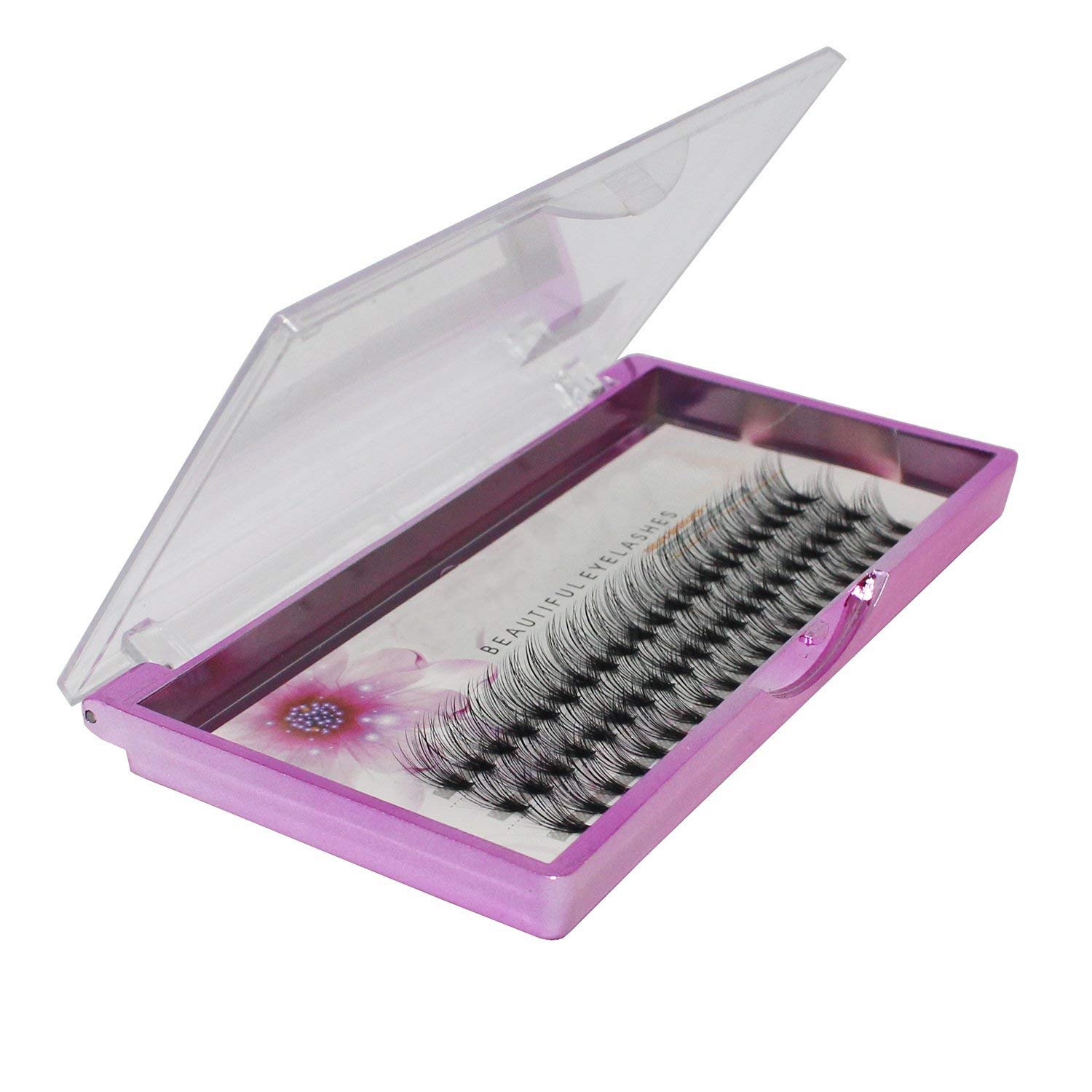 Dedila 8/10/12/14/16/17/18/20mm 60pcs 20 Root Grafting Individual False Eyelashes Mink Natural Long Eye Lashes Cluster Extension Makeup Beauty Fake Eyelash (13mm)