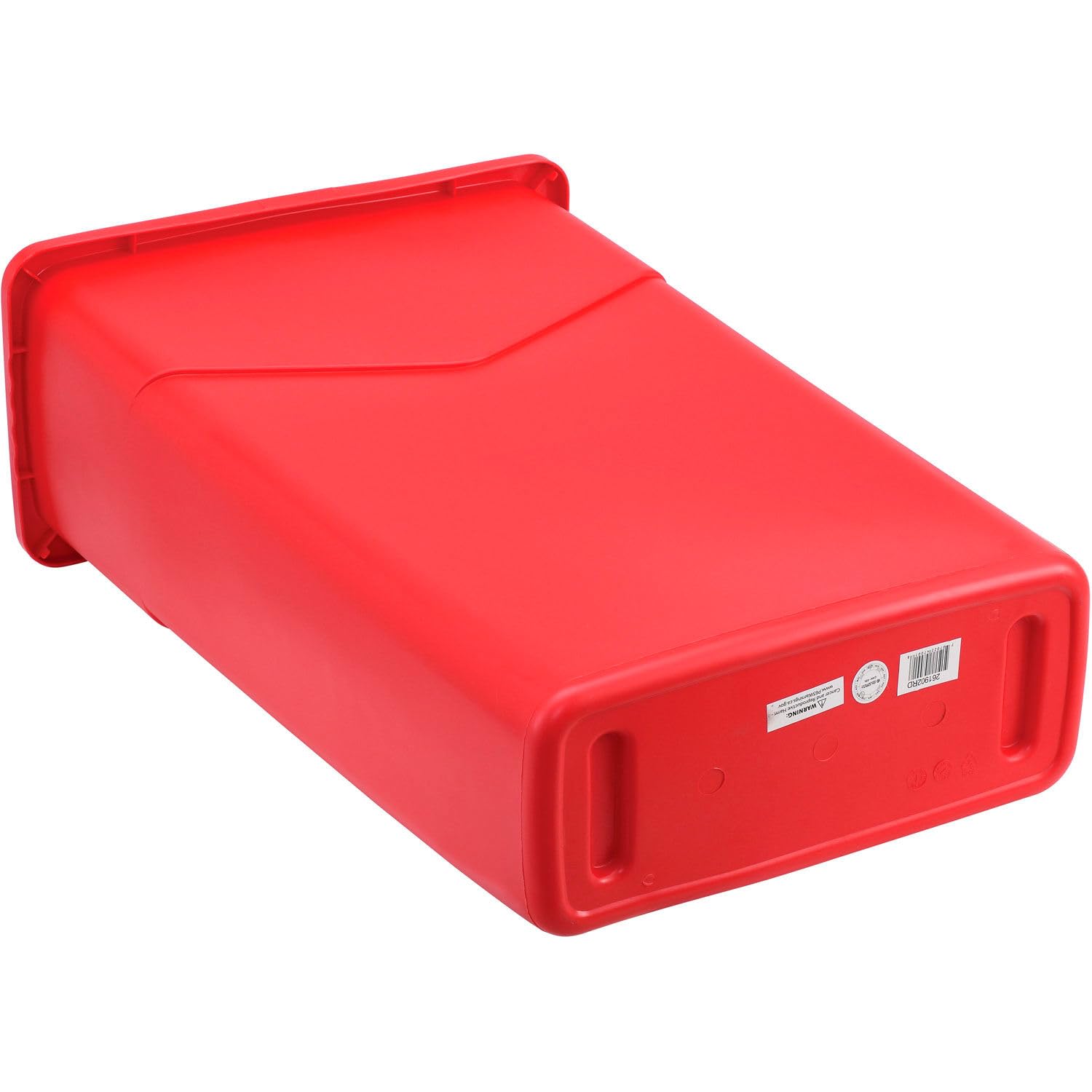 Global Industrial Slim Trash Can, 23 Gallon, Red