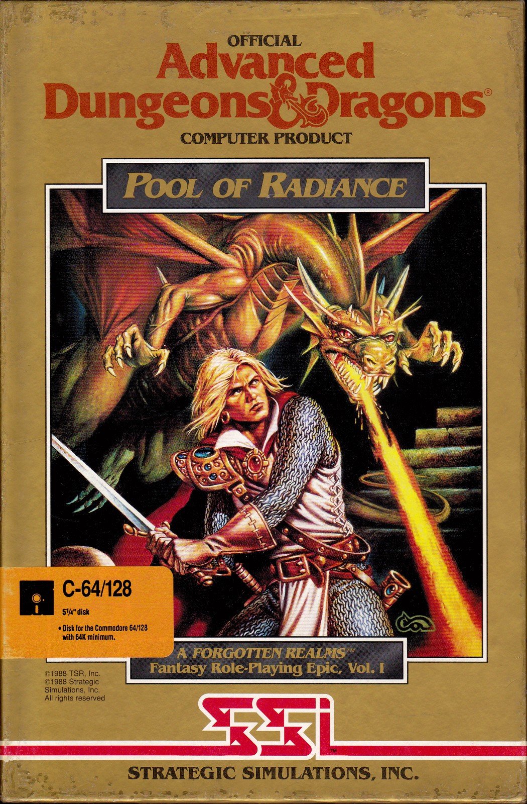 Pool of Radiance - Commodore 64