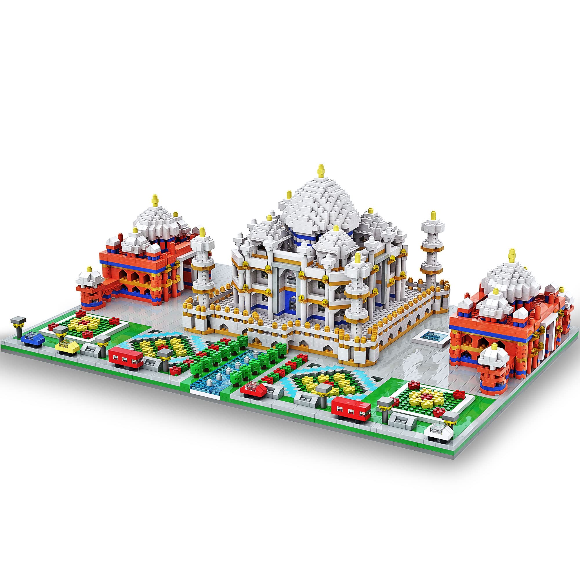 SEMKY Micro Mini Blocks Taj Mahal Famous Landmark Model Set,(5477Pieces) -Building and Architecture Toys Gifts for Kid and Adult