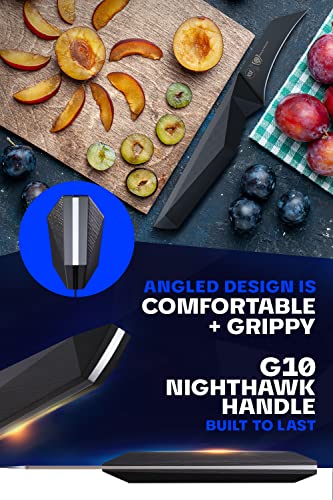 Dalstrong Bird's Beak Paring Knife - 2.75 inch- Shadow Black Series - Black Titanium Nitride Coated - High Carbon - 7CR17MOV-X Vacuum Treated Steel Cooking Kitchen Chef Knife - Sheath - NSF Certified