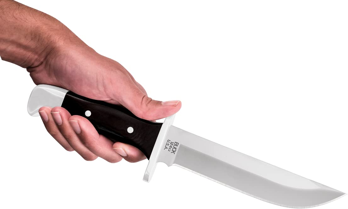 Buck Knives 124 Frontiersman Fixed Blade Knife with Leather Sheath