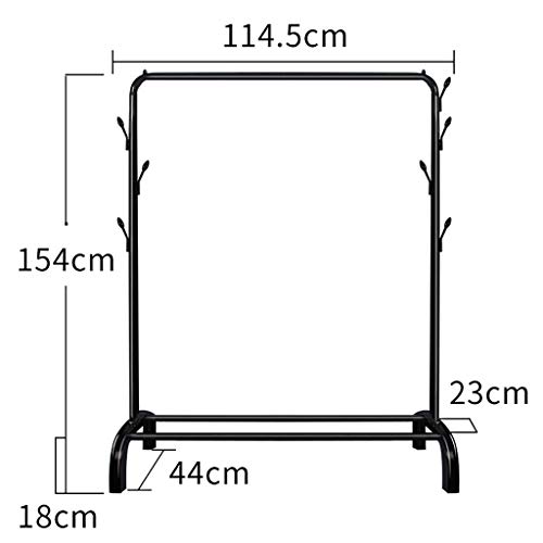 Coat Racks Entrance Hall Coat Rack Organiser Multi-Purpose Storage Shoe Bench Stand with Top Rod 4 Hooks for Home Office Hallway Bedroom