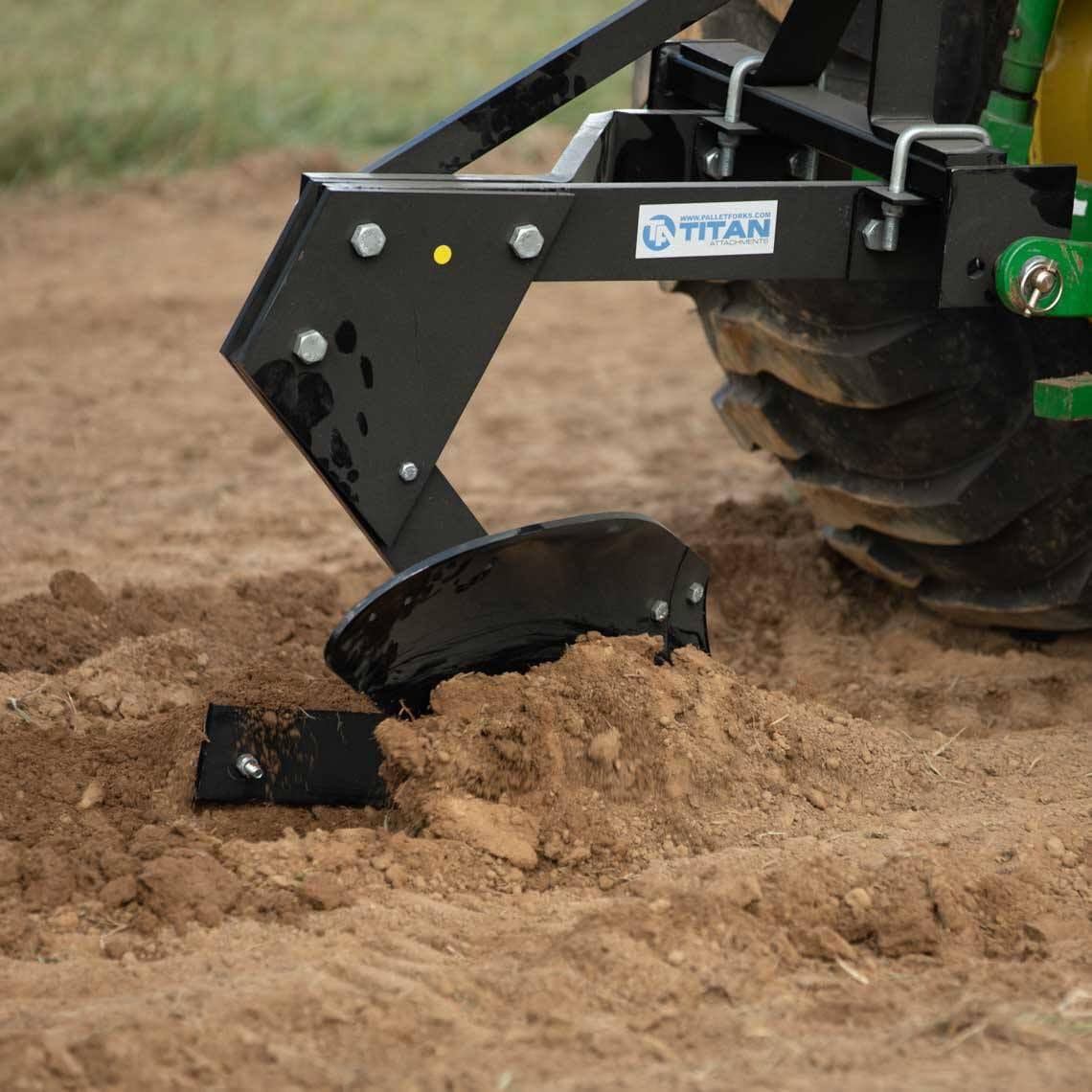 Titan Attachments 18-in. Single Bottom Tow-Behind Moldboard Turn Plow, 3-Point H