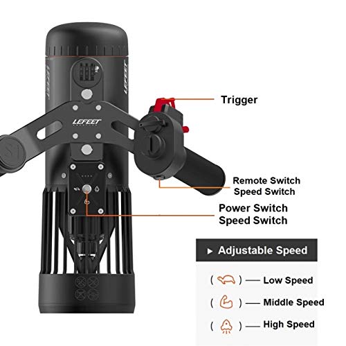 CONHIS MOTOR Electric Scuba Propulsion Scooter Sea Wing Underwater Dive Scooter Thruster Propeller Diving Pool Scooter for Water Sport Snorket Swim