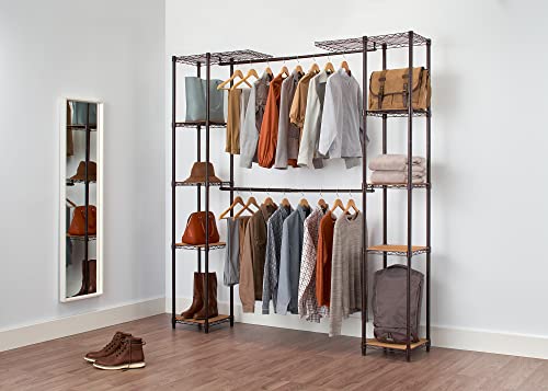 TRINITY Expandable Closet Organizer, Dark Bronze
