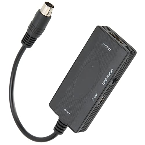Shanrya Game Console Converter, Drive Free 720P Portable for SS Adapter Lossless for Sega for HDTV