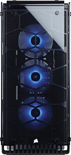 Corsair Crystal 570X RGB Mid-Tower Case, 3 RGB Fans, Tempered Glass - Black