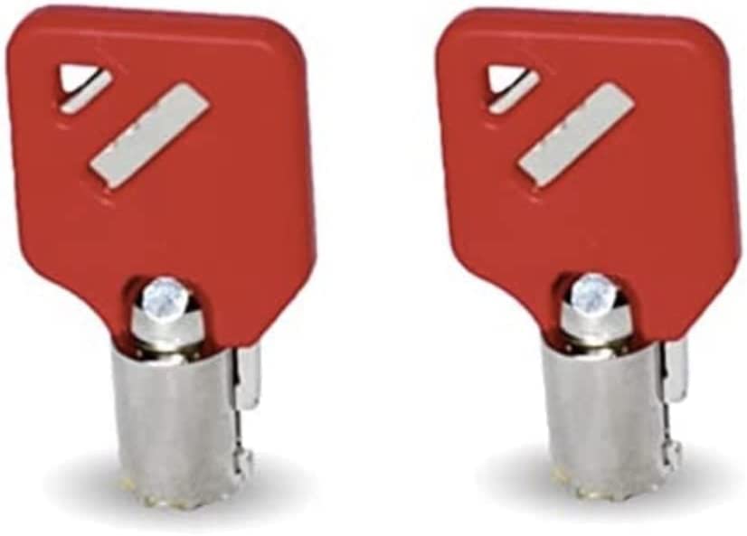 Compatible With Husky Milwaukee & Steel Glide R18 Keys Tool Box Tool Chest Replacement lock keys, 2 (R18) Key, Compatible With Husky Milwaukee & Steel Glide Toolboxes Red (R18)