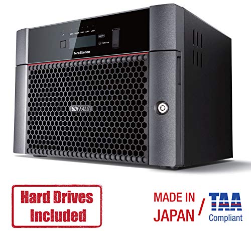 BUFFALO TeraStation 5810DN Desktop NAS 16TB (4x4TB) with HDD NAS Hard Drives Included 10GbE / 8 Bay/RAID/iSCSI/NAS/Storage Server/NAS Server/NAS Storage/Network Storage/File Server