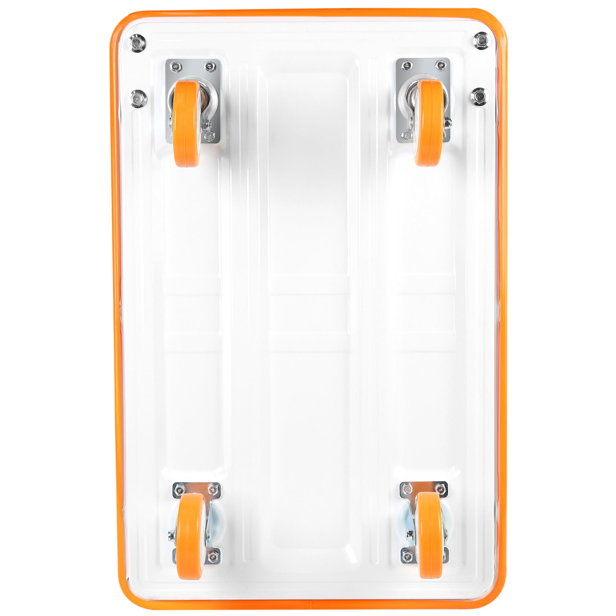 Foldable Push Cart Dolly, Moving Platform Hand Truck, Folding Moving Push Heavy Duty Rolling Cart with 330 lbs Weight Capacity (Orange)