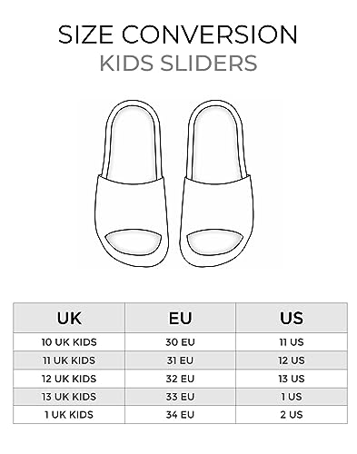 SpongeBob Squarepants Sliders Kids Yellow Animated Character Sandals