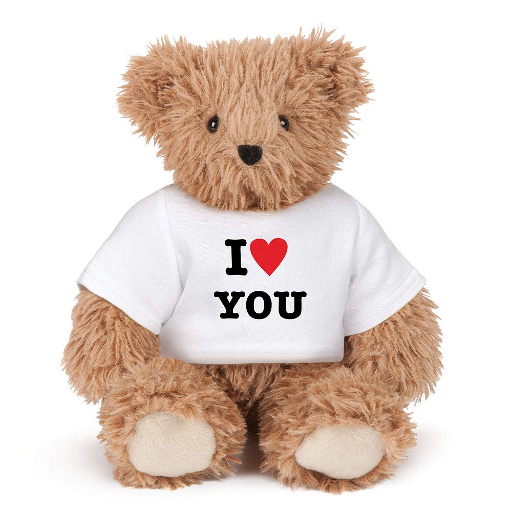 Vermont Teddy Bear Teddy Bears - I Love You Teddy Bear, Stuffed Animals -13 Inch, Brown
