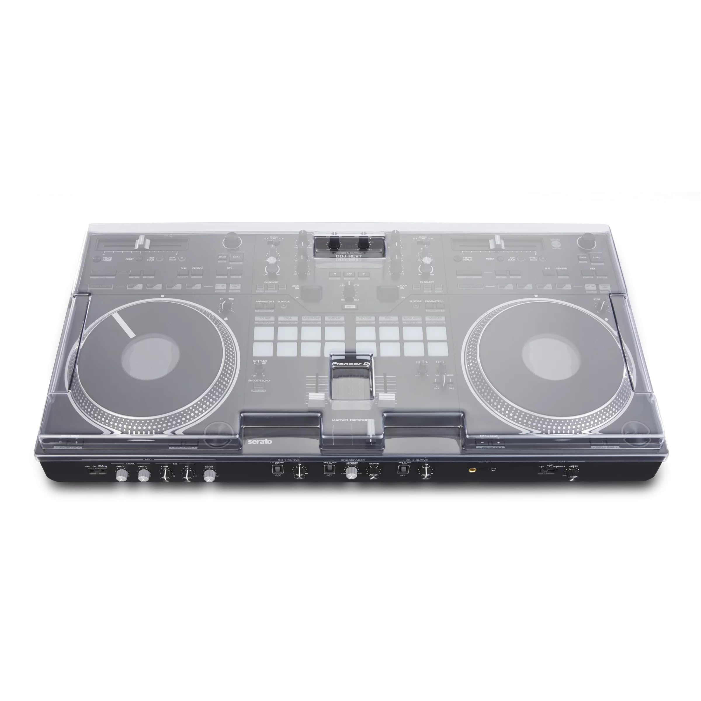Decksaver Cover Compatible with Pioneer DJ DDJ-REV1 (DSLE-PC-DDJREV1)