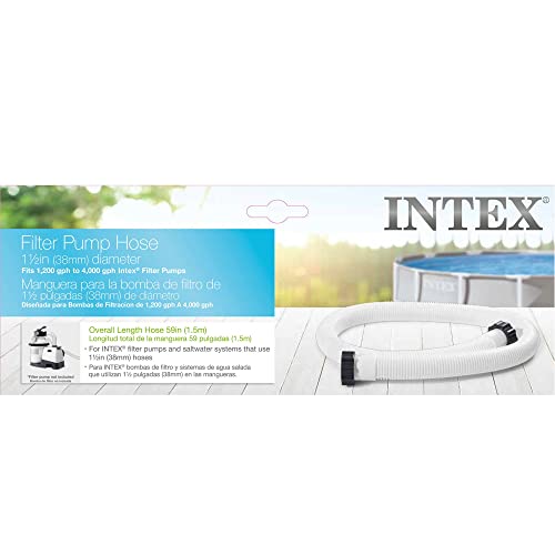 Intex 29060E Hose & Nut Set for Pump, 1-Pack, White