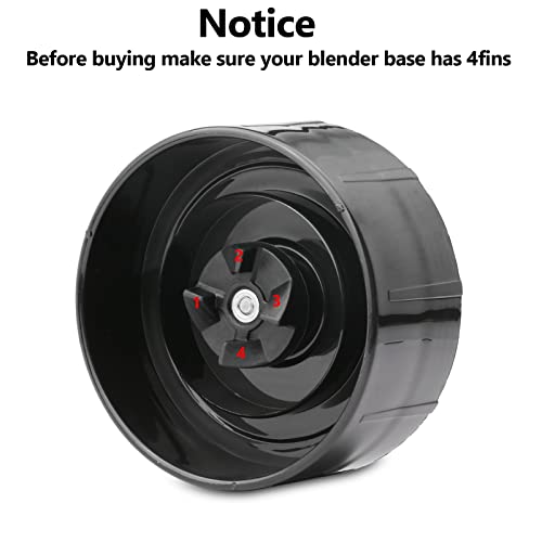 Replacement Parts Compatible with 250W Magic Bullet β Premium Set of Blender Replacement Accessories with Mono-Wing and Cross Blade Replacement, Rubber O-Ring Sealing Gaskets