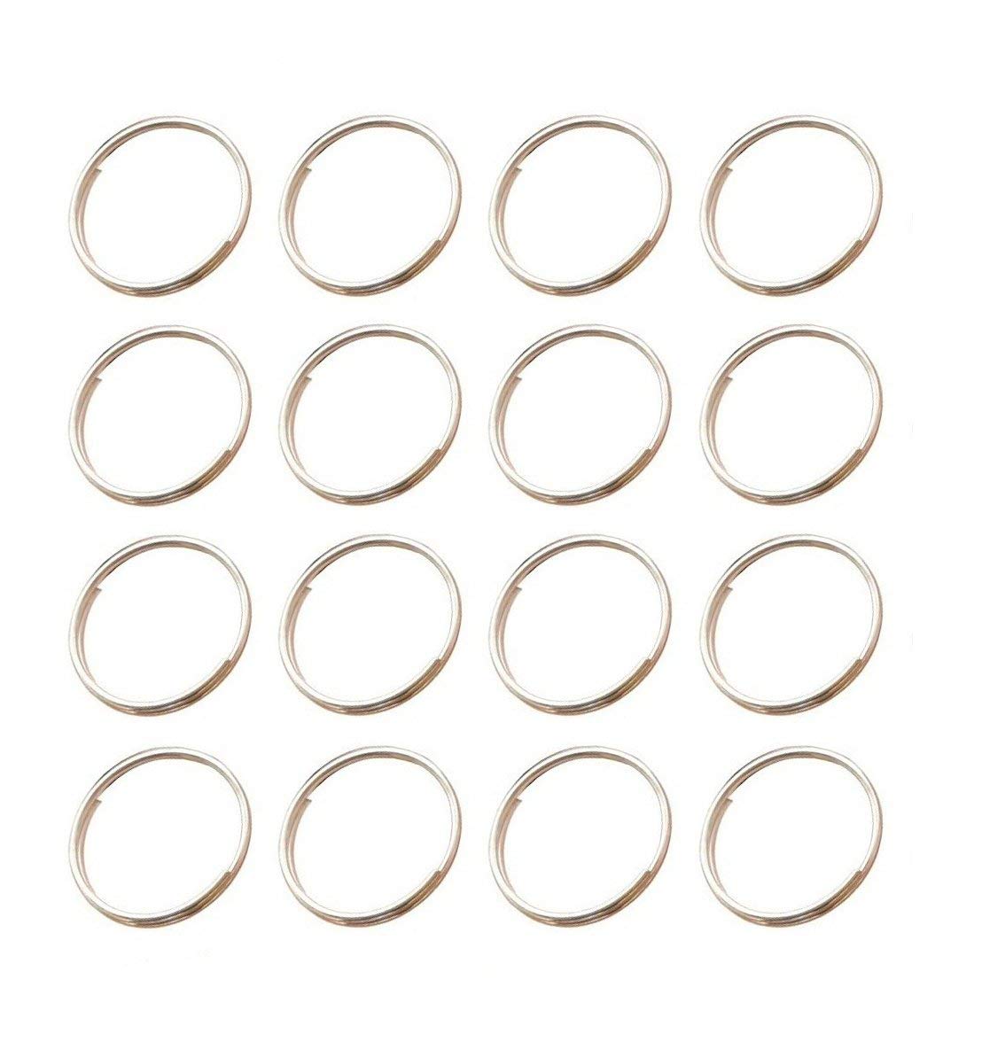D DrNeeko 200Pcs Stainless Split Rings for Chandelier Crystals Garlands, Suncatchers, Crystal Bead Curtains, Crystal Strands, Necklaces, Keys, Earrings, Jewelry Making and Craft Project (14mm)