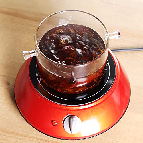 Glass Saucepan with Cover, 1.5L/50 FL OZ Heat-resistant Glass Stovetop Pot and Pan with Lid, The Best Handmade Glass Cookware Set Cooktop Safe for Pasta Noodle, Soup, Milk, Baby Food