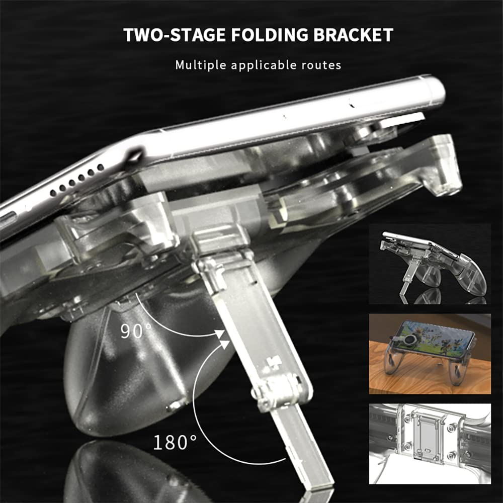 Data Frog Game Controller Gamepad For PUBG L1R1 Shooter Trigger Fire Button Gamepad Joystick For iPhone Android Mobile Phone