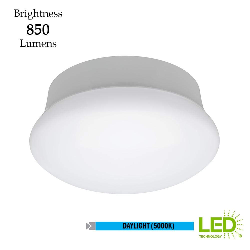 Commercial Electric 7 in. Daylight White LED Flushmount Ceiling Light Lampholder Replacement Fixture 54483161