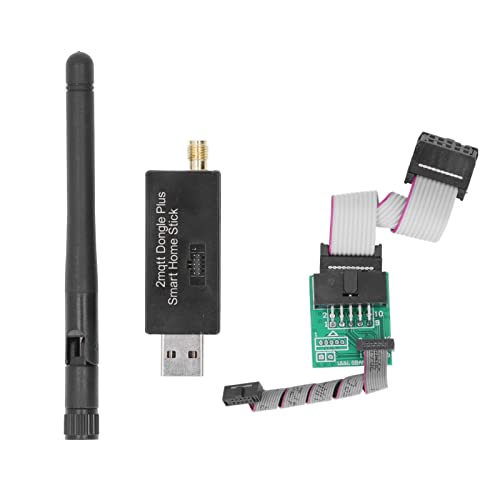 Emoshayoga WiFi Dongle, ESD Protection WiFi Antenna Stable Bluetooth 5.0 Safe Signal Scratch Resistance Wireless for Home(CC2652P with Programming Line)