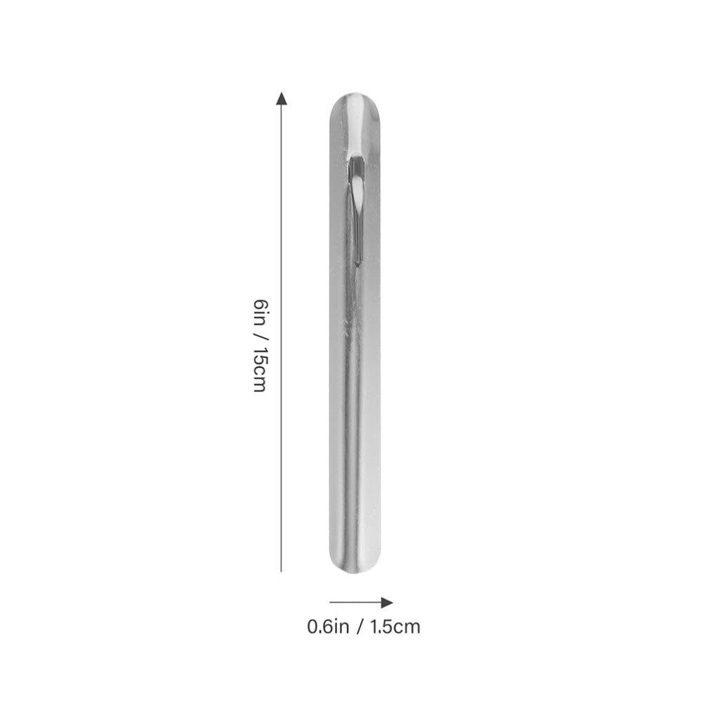 Healeved Crumb Sweeper, 5Pcs Stainless Steel Restaurant Crumb Cleaners Crumb Scraper Food Remover Desk Cleaning Tool for Tablecloth Waiters Waitresses Servers Silver
