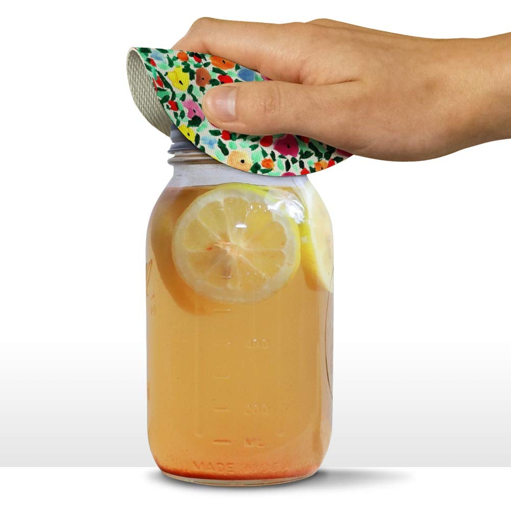 Flower Garden Round Rubber Non-Slip Jar Gripper Lid Opener