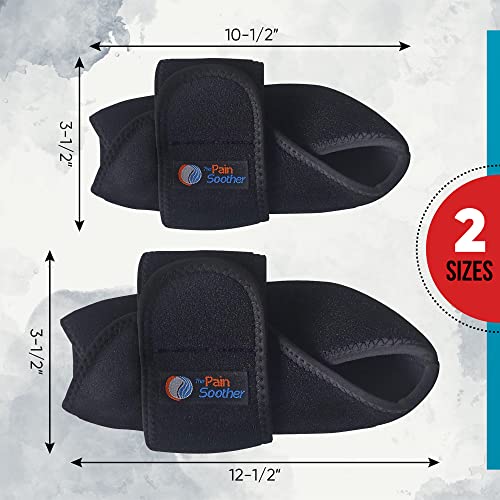 Reusable Hot Foot & Cold Ice Pack Wrap for Plantar Fasciitis, Heel Spurs, Arch Pain, Sore Feet, Swelling - Two Sizes - HSA or FSA Eligible
