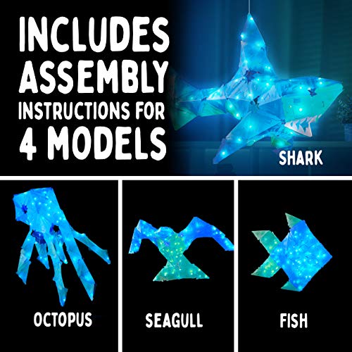 Thames & Kosmos Creatto: Shimmer Shark & Ocean Pals Light-Up Craft Puzzle from