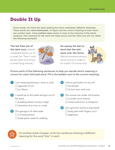 Scholastic Success with Reading Comprehension Grade 3 Workbook