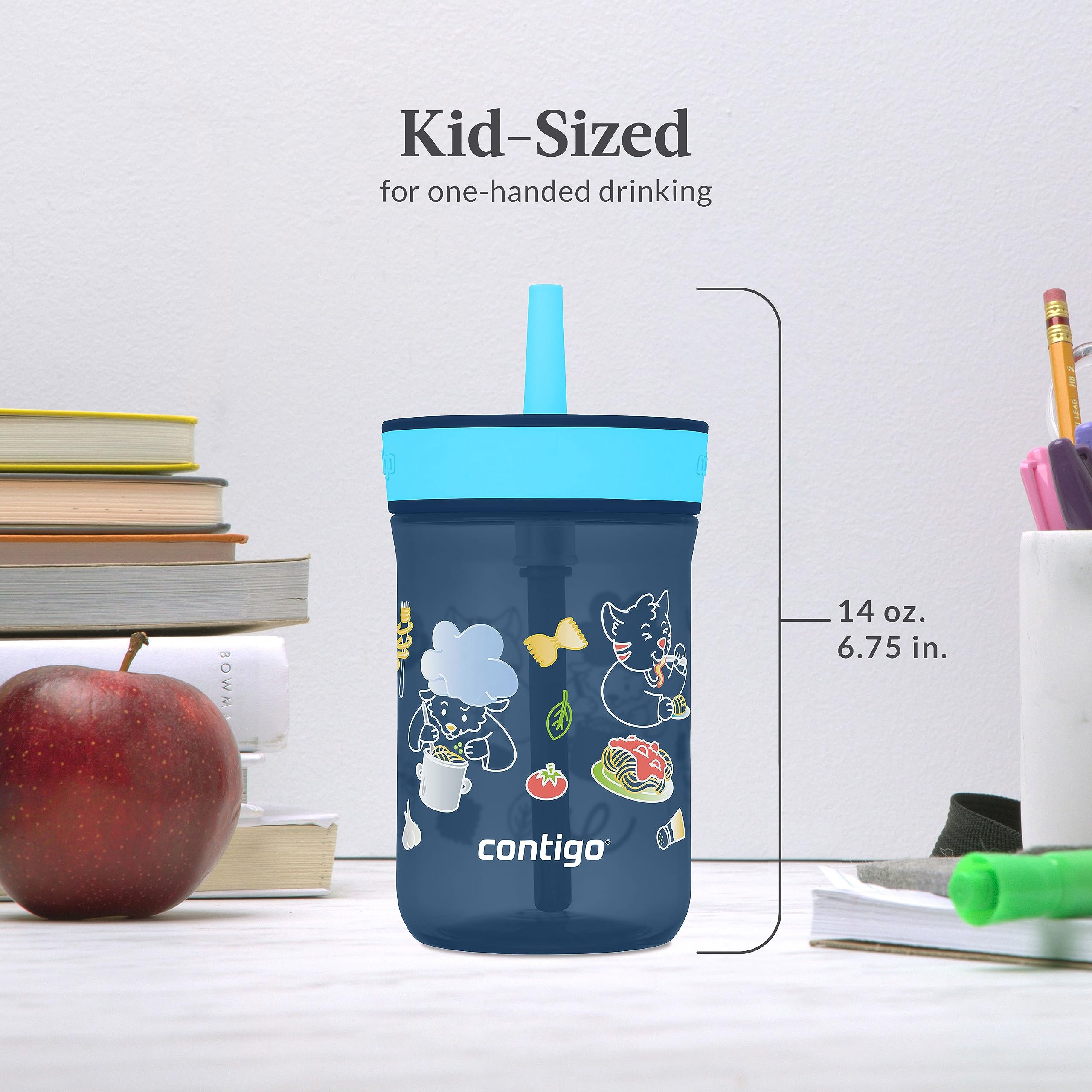 Contigo Leighton Kids Plastic Water Bottle