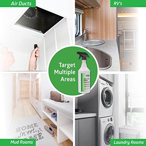 SimpleAir SC-3200 Duct Fresh Spray Air Freshener, Cleaner, Deodorizer Professional HVAC Home & Automotive Odor Remover, 32 Fl Oz (Pack of 1), Clear