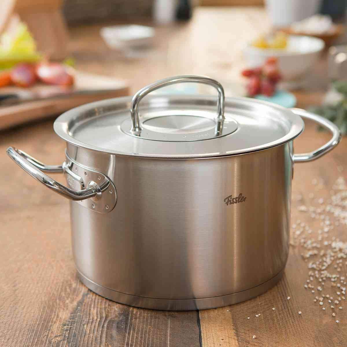 Fissler Original-Profi Collection 2019 Stainless Steel Tall Stock Pot, 5.5 Quart