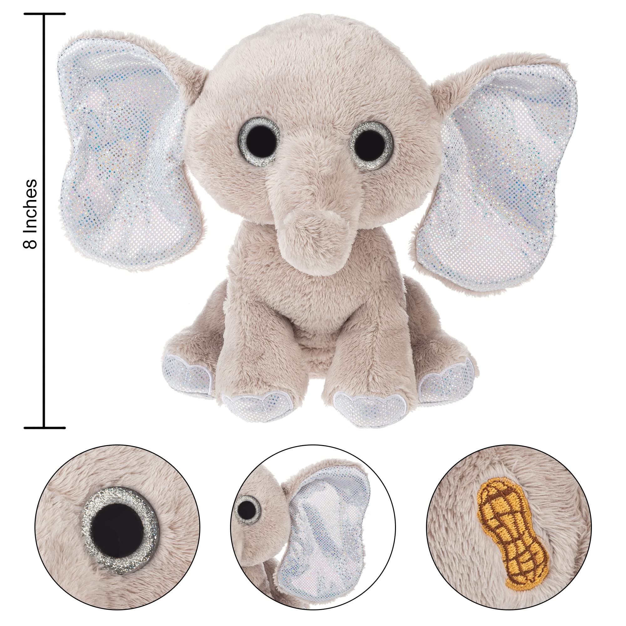 Webkinz 2021 Elephant Stuffed Animal Plush Toy, New Gray 8 inch