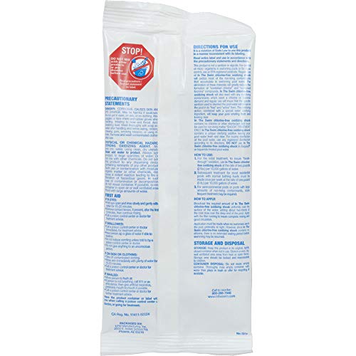 In The Swim Chlorine-Free Pool Shock β Quick Dissolving, Fast-Acting, Shock-Oxidizer - Non-Living Organic Contaminant Eliminator for Swimming Pools and Spas