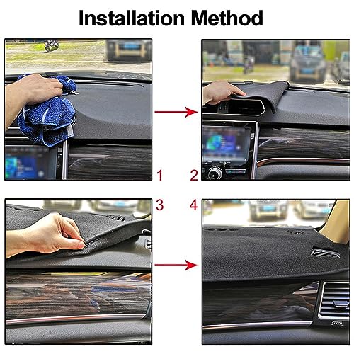 Fit for Volvo XC60 S60 S60L 2012-2016 LHD,Car Dashboard Cover,Non-Slip Pad Carpet,Dashboard Center Console Cover Dash Mat,Dash Cover mat